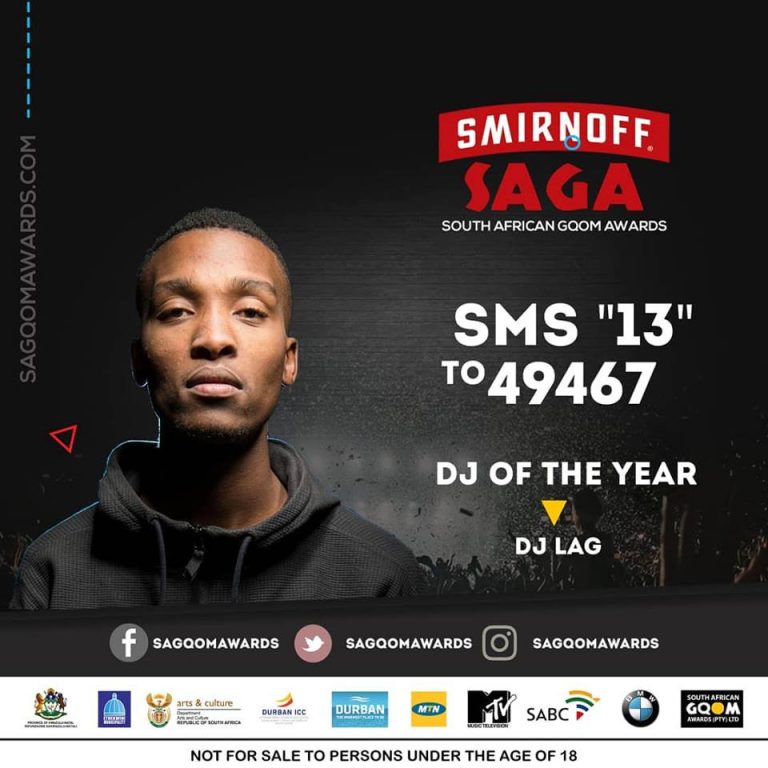 DJ Lag nominated for SA Gqom Awards' DJ of the Year • Black Major