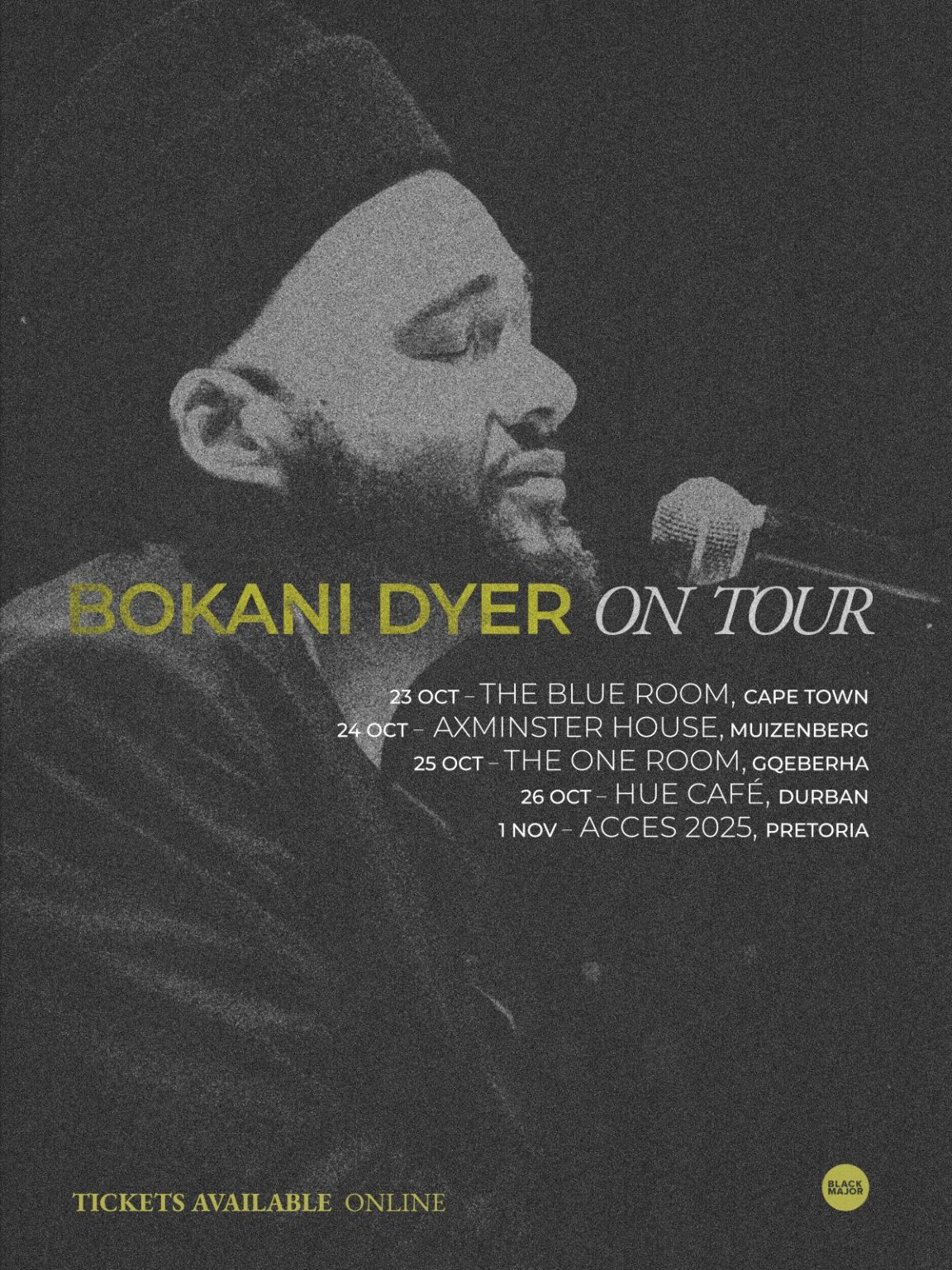 Bokani Dyer Sets Out on Nationwide South African Tour • Black Major