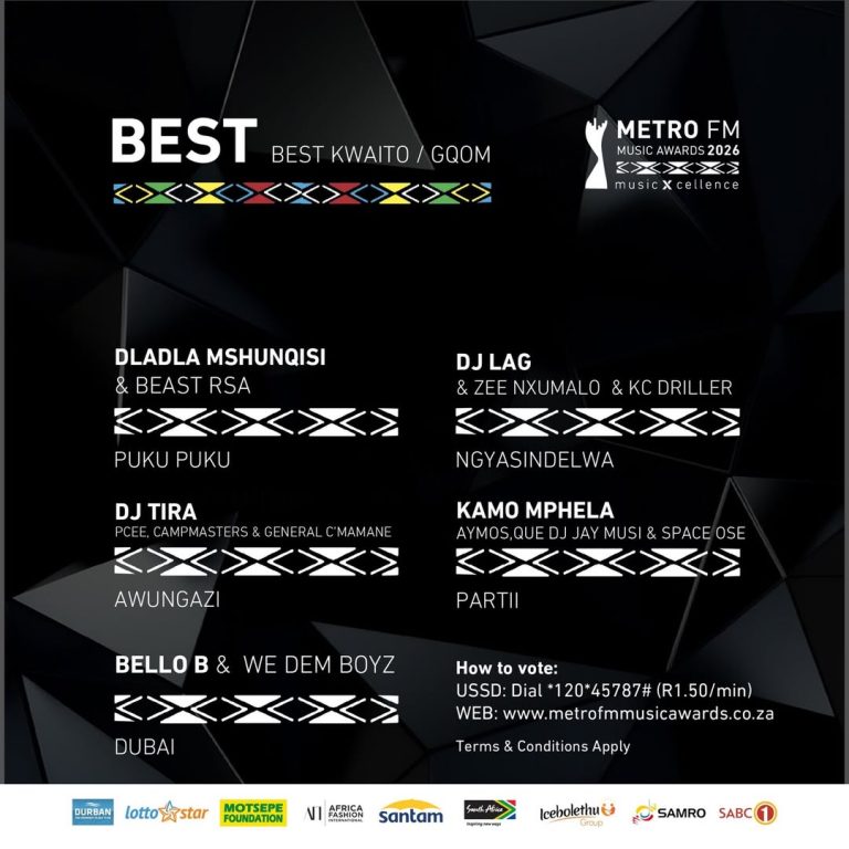 DJ Lag Earns Metro FM Award Nomination for “Ngyasindelwa” • Black Major